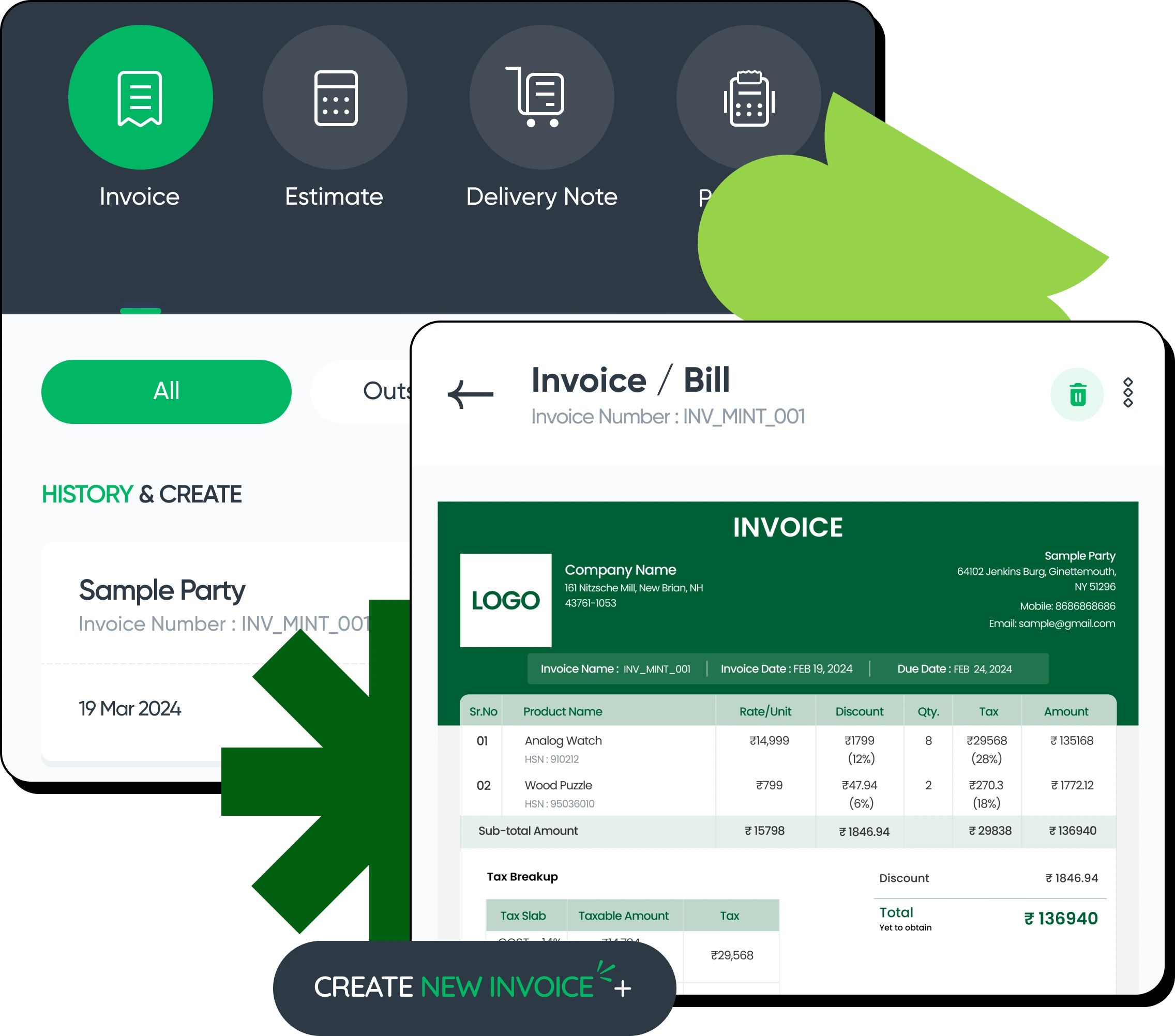 Mint-Invoice | Easy Invoicing, Professional Billing Software